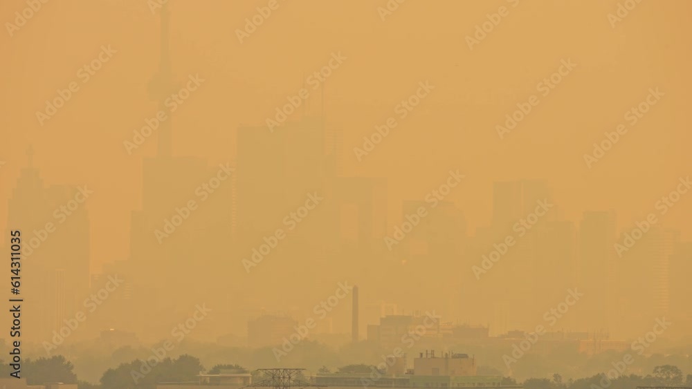 Smoke from Ontario and Quebec burning wildfires creates hazy air and ...
