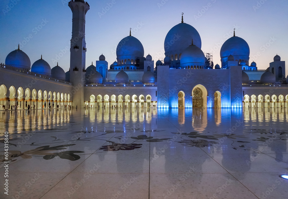 Abu Dhabi, UAE - March,16,2023: Sheikh Zayed Mosque in Abu Dhabi, UAE ...
