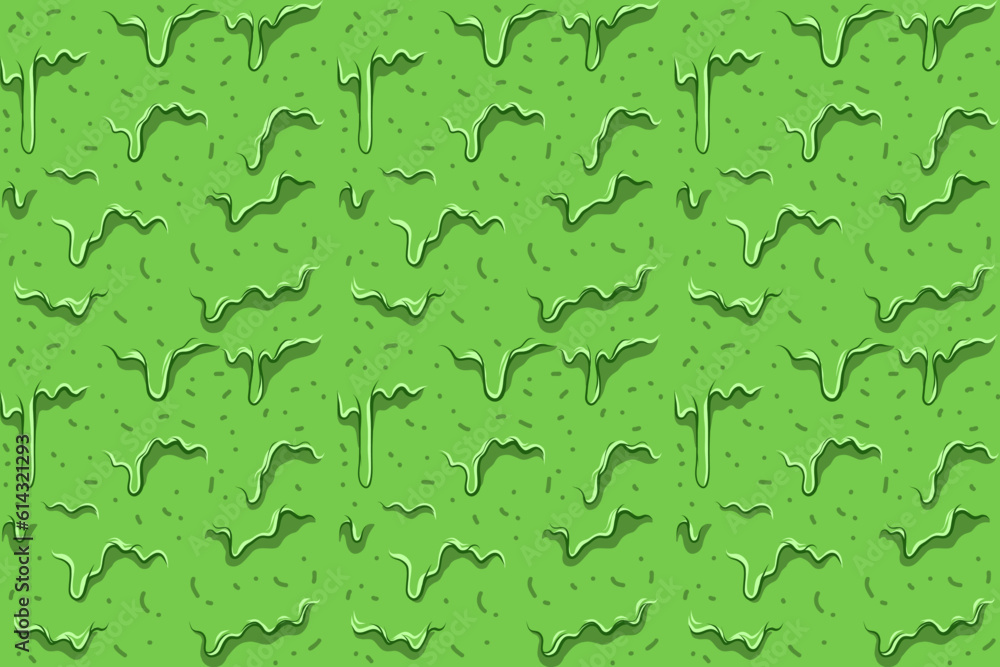 Green melted pattern. Seamless slime background pattern. Zombie ...