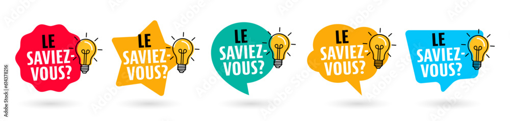Le saviez-vous ? Stock Vector | Adobe Stock