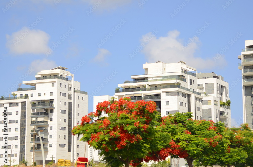 New buildings in Israel Concept: modern real estate. Multi-storey ...