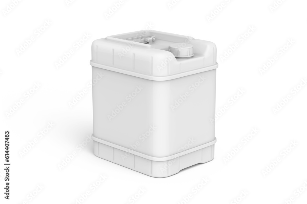 5 Gallon Container Square Tight Head Pail 3D Rendering Stock ...