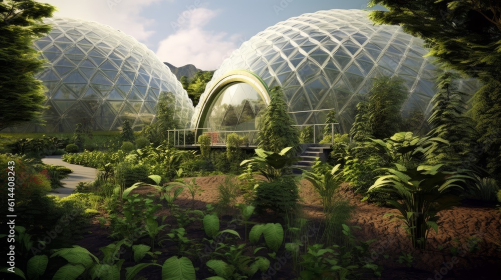 Bio-dome Agrostructures: High-tech greenhouses sustainably cultivating ...