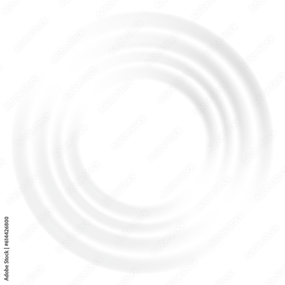 Water Ripple Effect Top View Realistic Caustic Drop Or Sound Wave