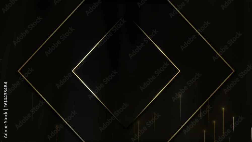 Luxury gold frame slideshow animation Stock Video | Adobe Stock