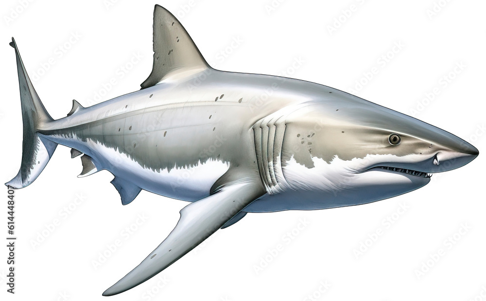 Watercolor shark transparent background Stock Illustration | Adobe Stock