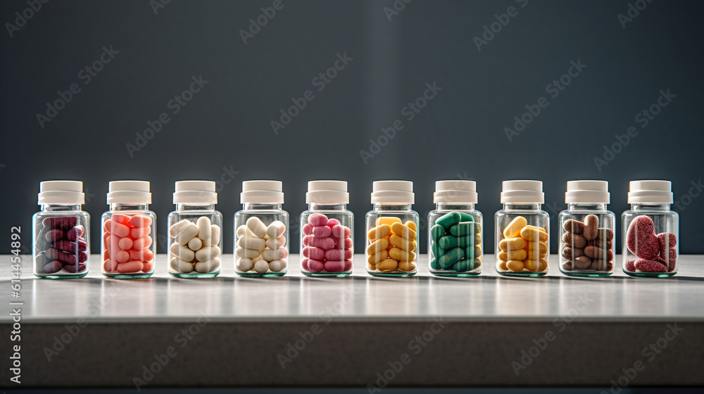 Clear Plastic Supplement Multivitamin and medication Bottles With ...