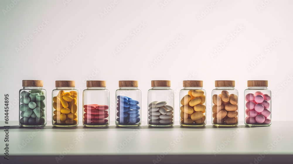 Clear Plastic Supplement Multivitamin and medication Bottles With ...