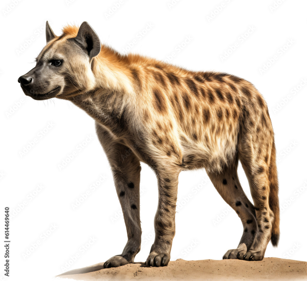 hyena isolated on the transparent background PNG. AI generative. Stock ...