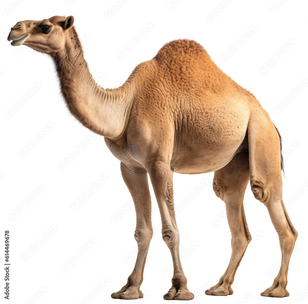 Camel isolated on the transparent background PNG. AI generative. Stock ...