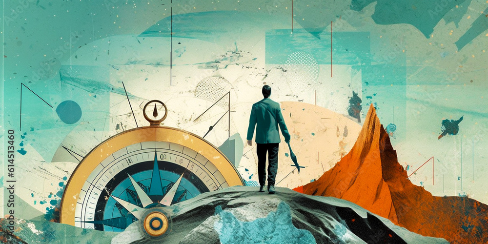 Visual representation of uncertainty in the business world Illustrates ...