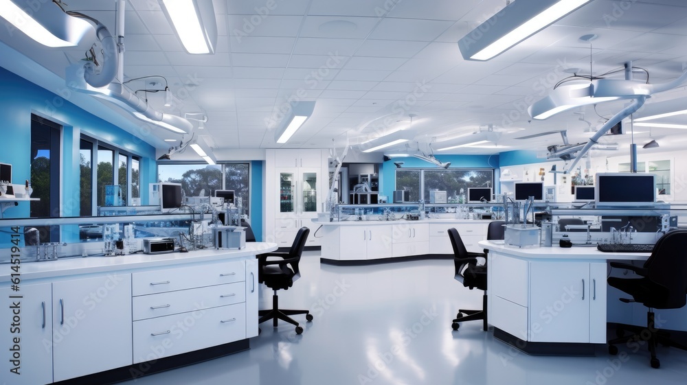 Inspiring office interior design Tech-inspired style Office featuring ...