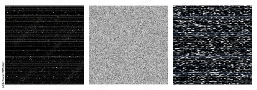 TV Glitch Noise Texture. Vector VHS Background. Bad Television Signal ...