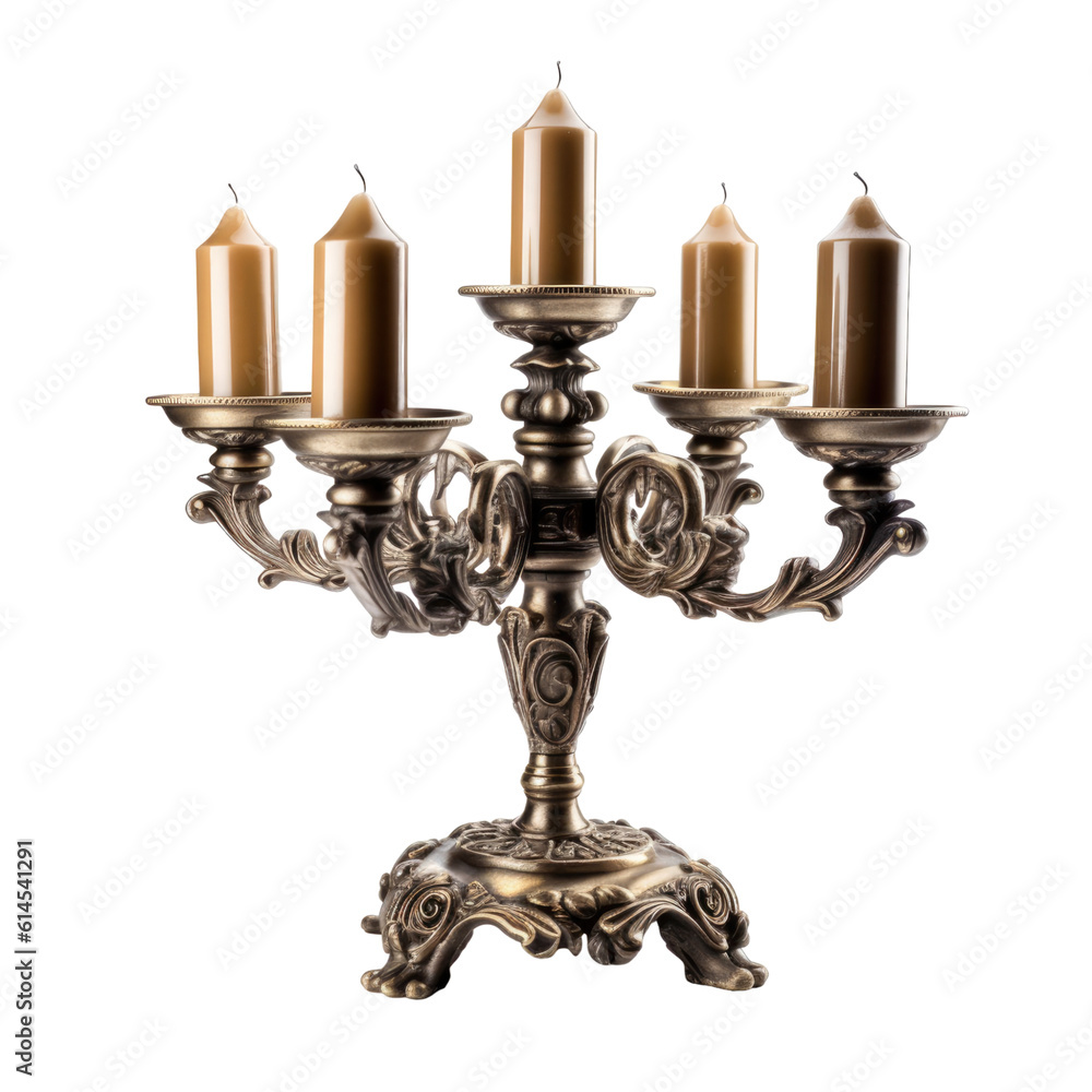 candelabra isolated on a transparent background, generative ai Stock ...