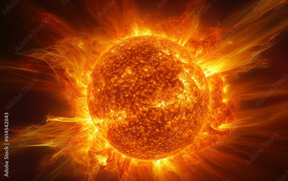 solar flare. A state of picturing intense solar flare activity. It ...
