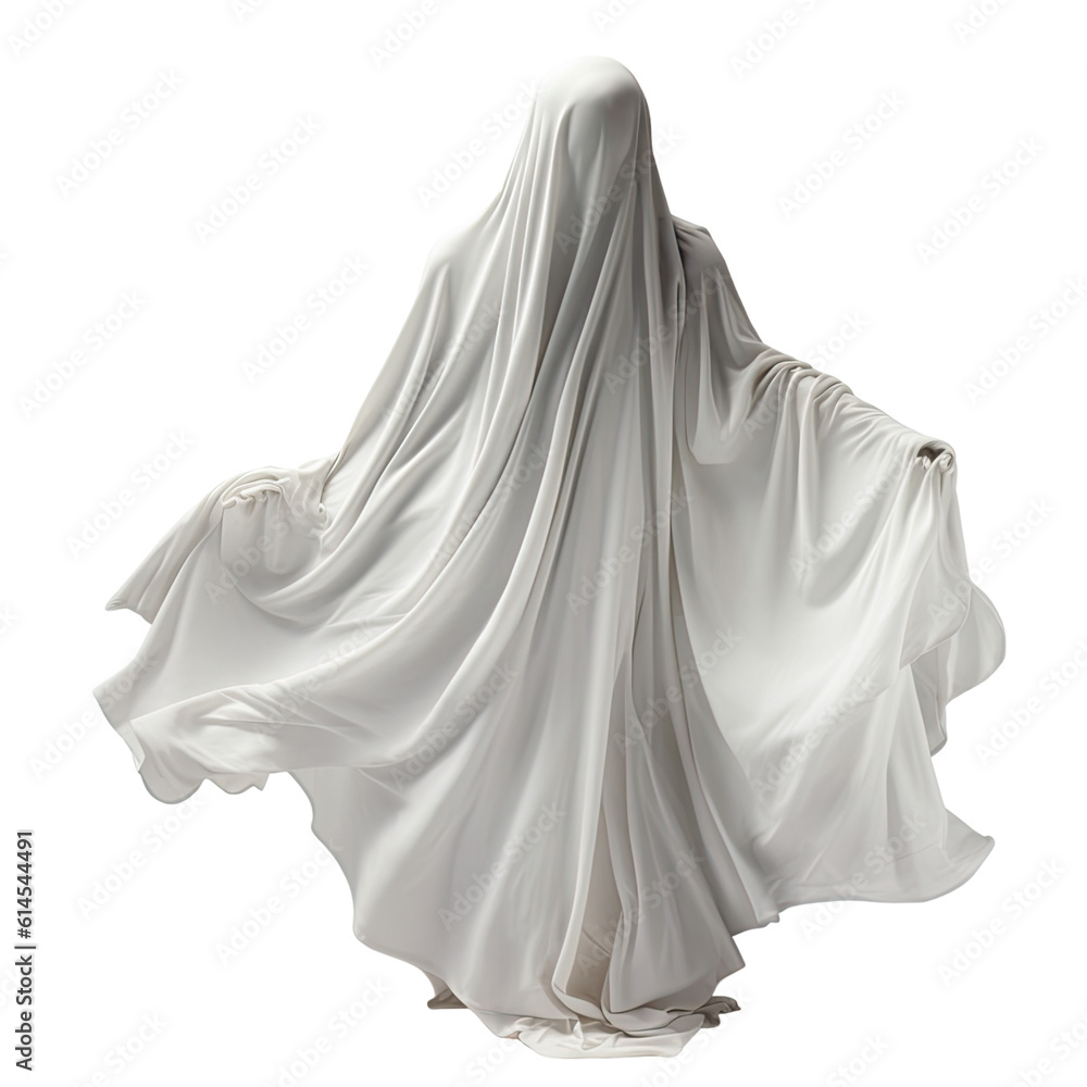 ghost costume isolated on a transparent background, generative ai Stock ...
