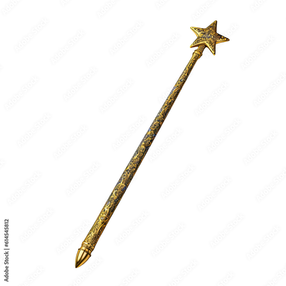magic wand isolated on a transparent background, generative ai Stock ...