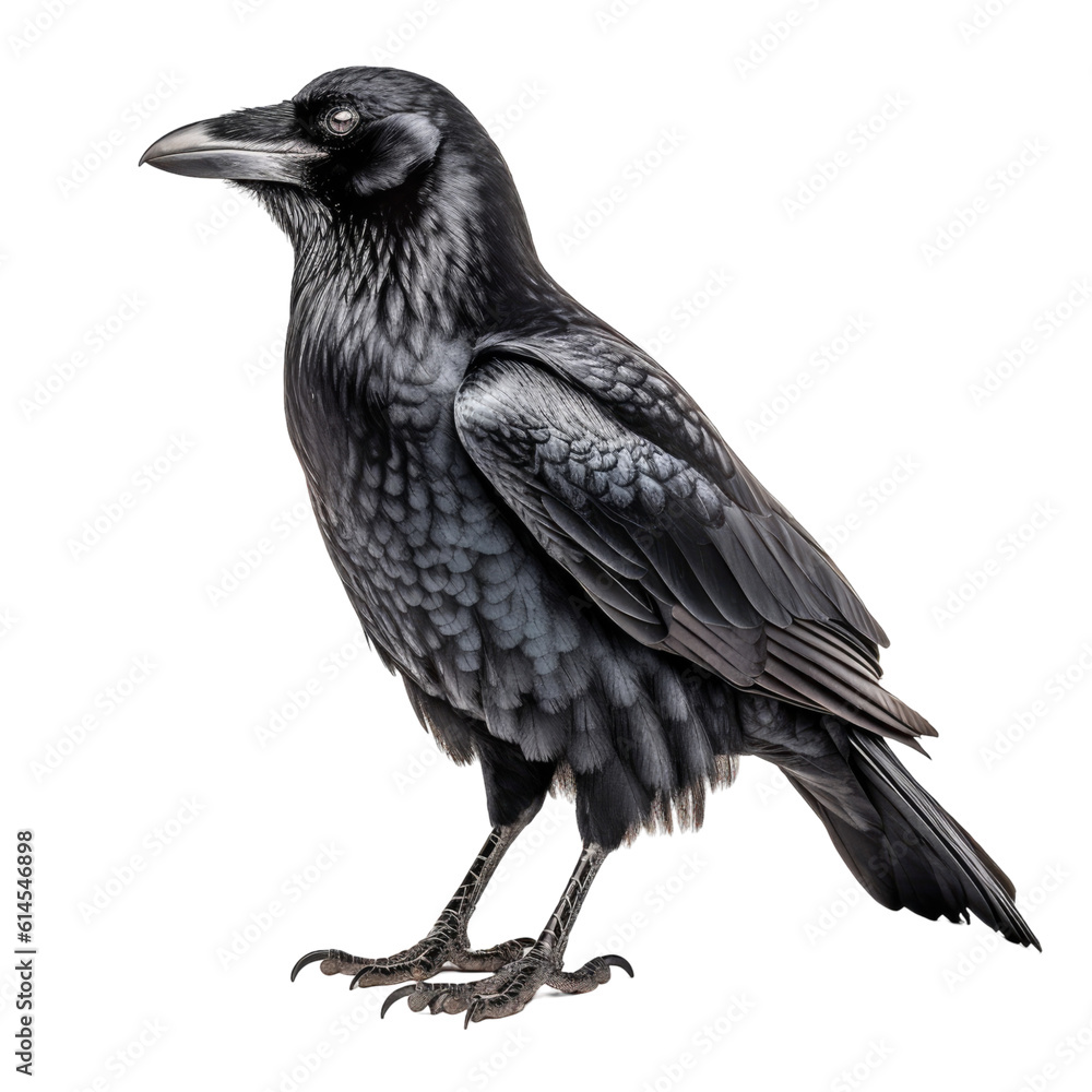 raven isolated on a transparent background, generative ai Stock ...