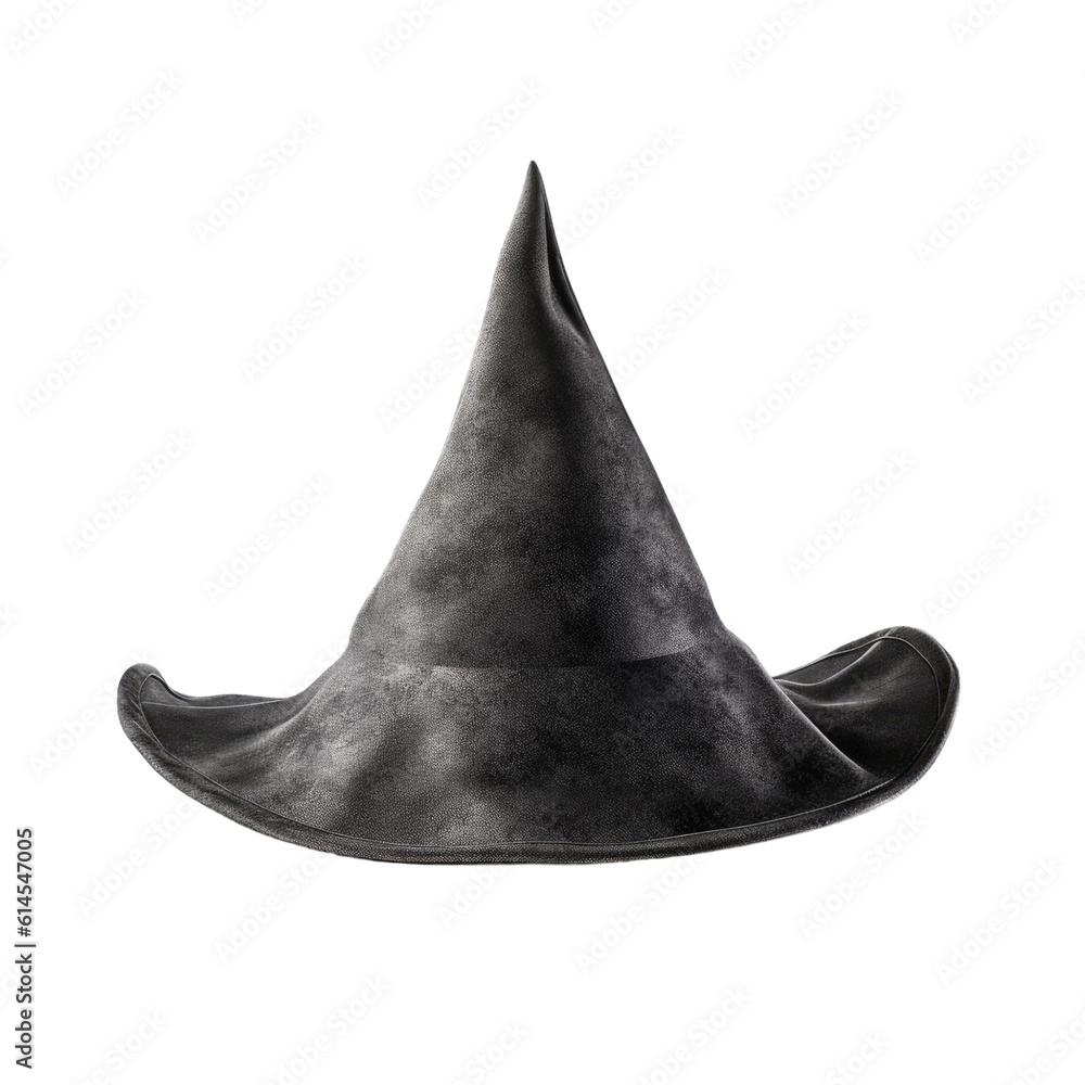 witch hat isolated on a transparent background, generative ai Stock ...