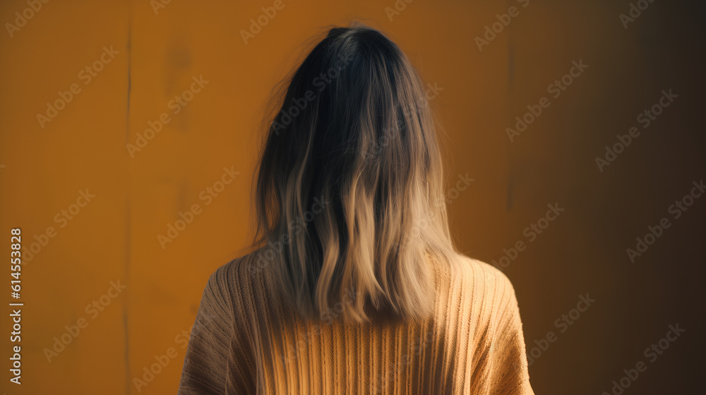 alone young woman sad fear stressful depressed emotion.crying begging ...