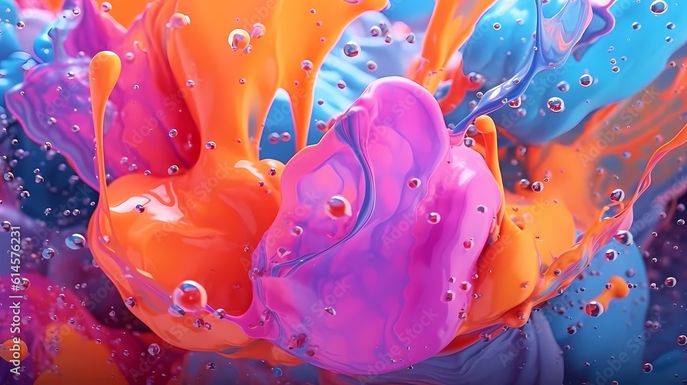 color splash background illustration - Created using generative AI ...