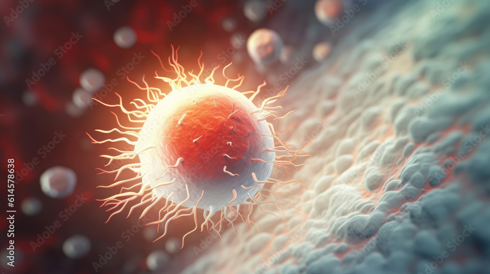 An illustration of white blood cells that attack harmful pathogens in ...