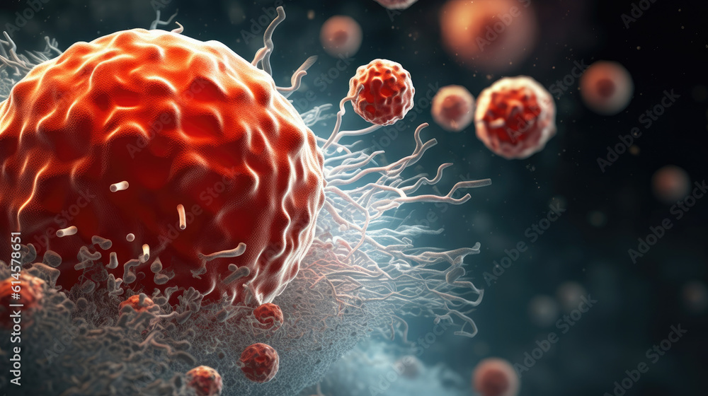 An illustration of white blood cells that attack harmful pathogens in ...