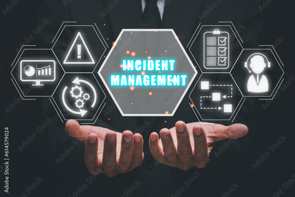 Incident Management process Business Technology concept, Business ...