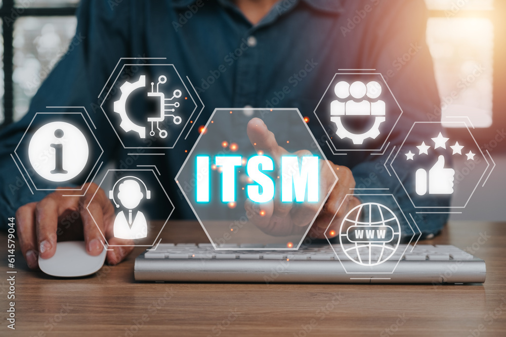ITSM, information technology service management concept, Business ...