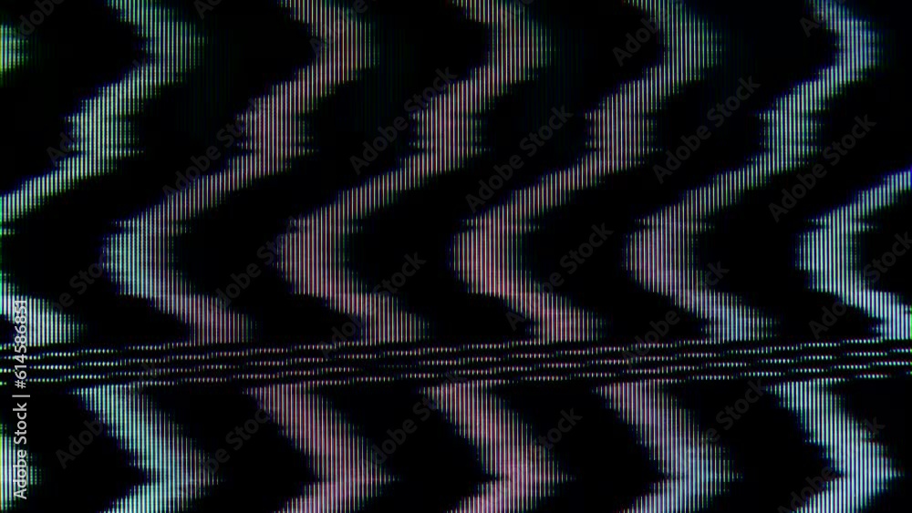 VHS vertical defects noise and artifacts, glitches. Distortion and ...
