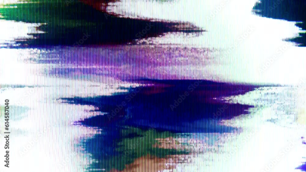 Color melt VHS effect, color bleed effect, smear and tracking problem ...