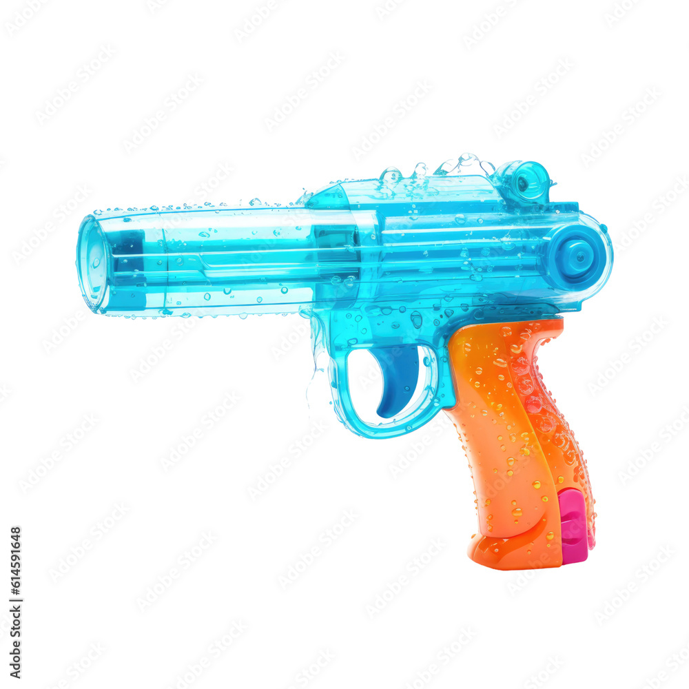 water gun isolated on a transparent background, generative ai Stock ...