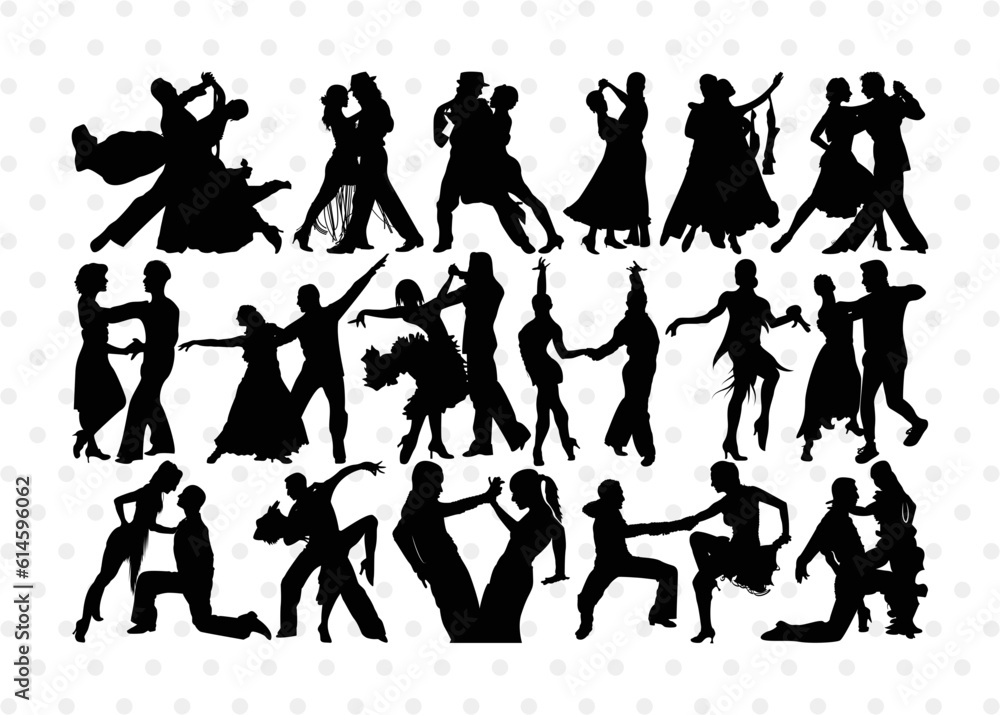 Ballroom Dance Silhouette, Ballroom Dance SVG, Ballroom Svg, Dance Svg ...