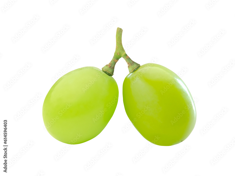 Two fresh Shine Muscat grape, isolated on transparent background, PNG ...