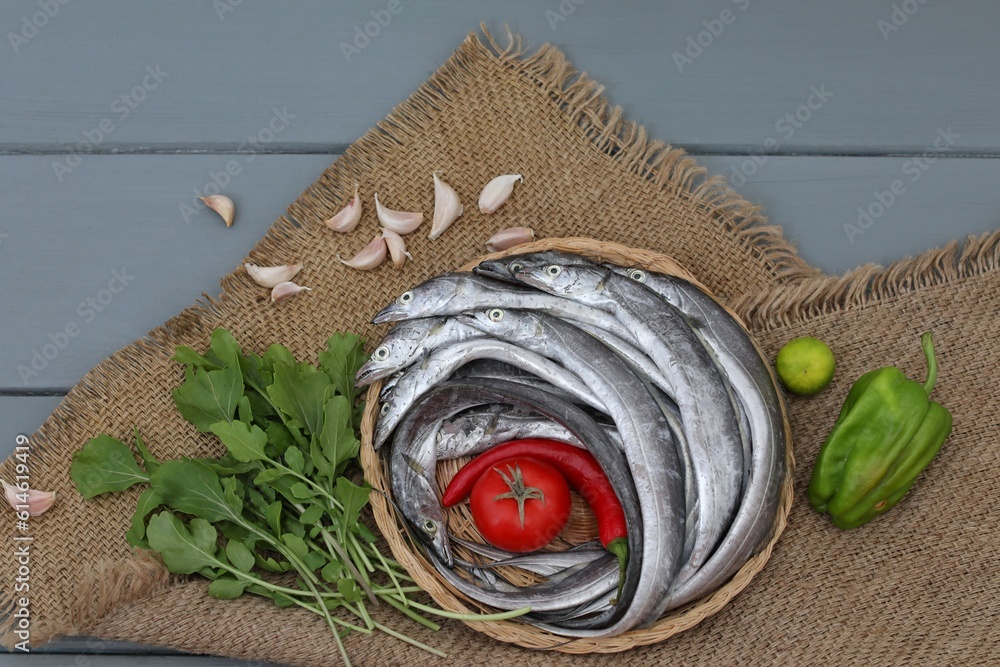 Tachiuo ,scabbard fish, frost fish, cutlassfish, hairtail, raw silver ...