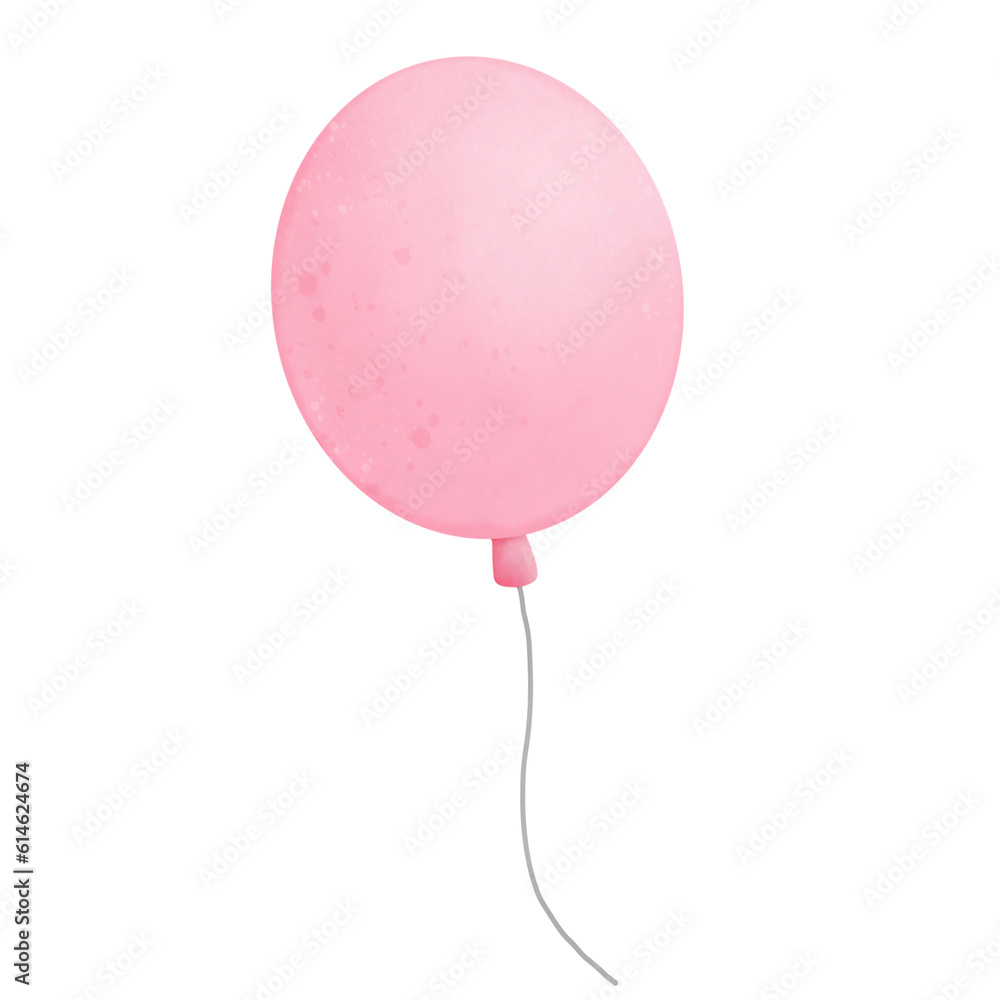 pink balloon Stock Illustration | Adobe Stock