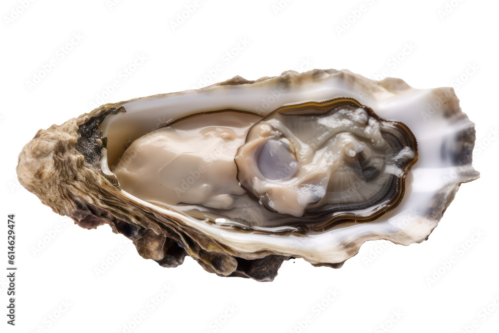 Oyster isolated on transparent background. Generative AI. Stock ...