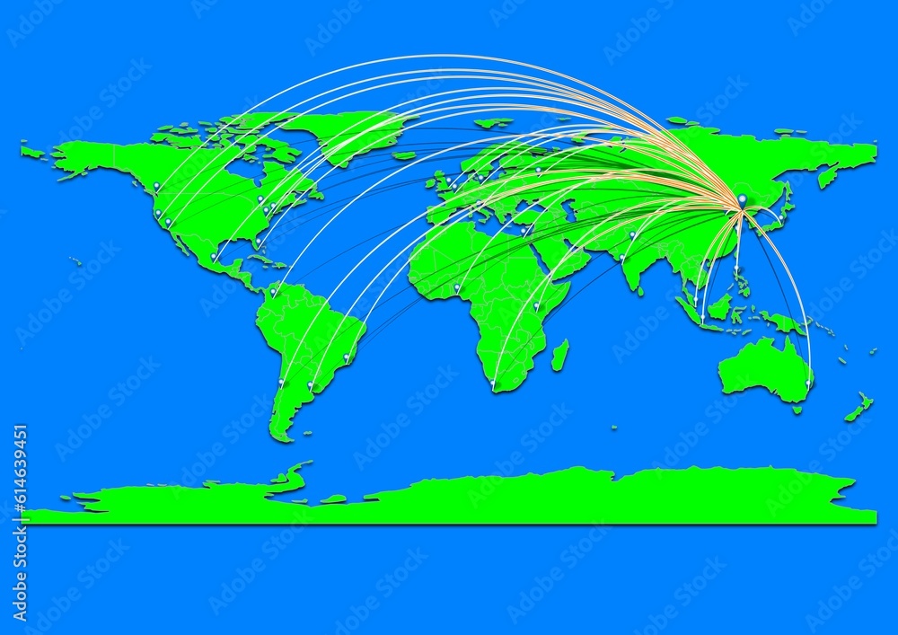 Vibrant Shenyang, China map - Export concept map for Shenyang, China on ...