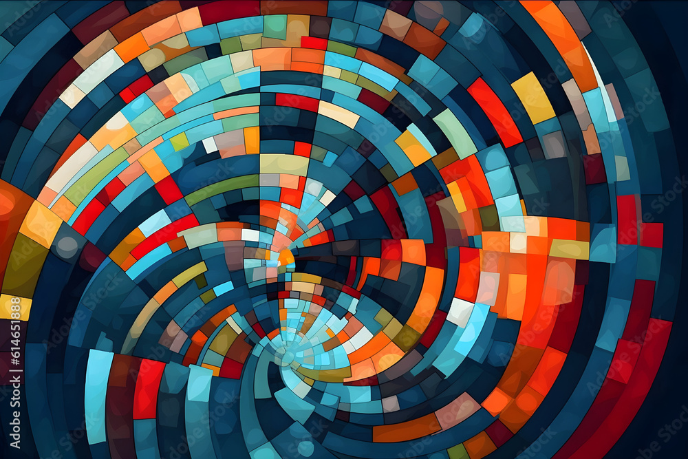 abstract segmentation art background Stock Illustration | Adobe Stock