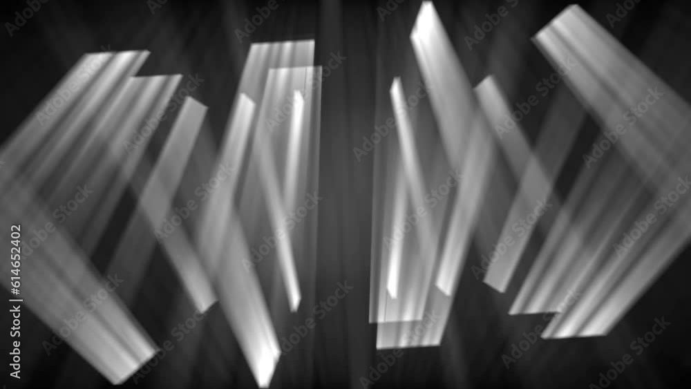 Abstract rays falling from all sides of the screens on black background ...