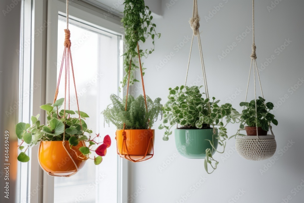 Indoor Hanging plants at home. Trailing and Hanging House Plants on ...