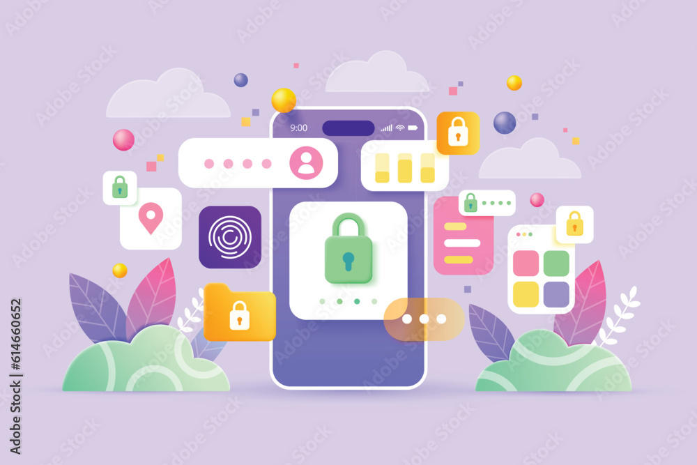 User data protection. Mobile application for data analysis and ...