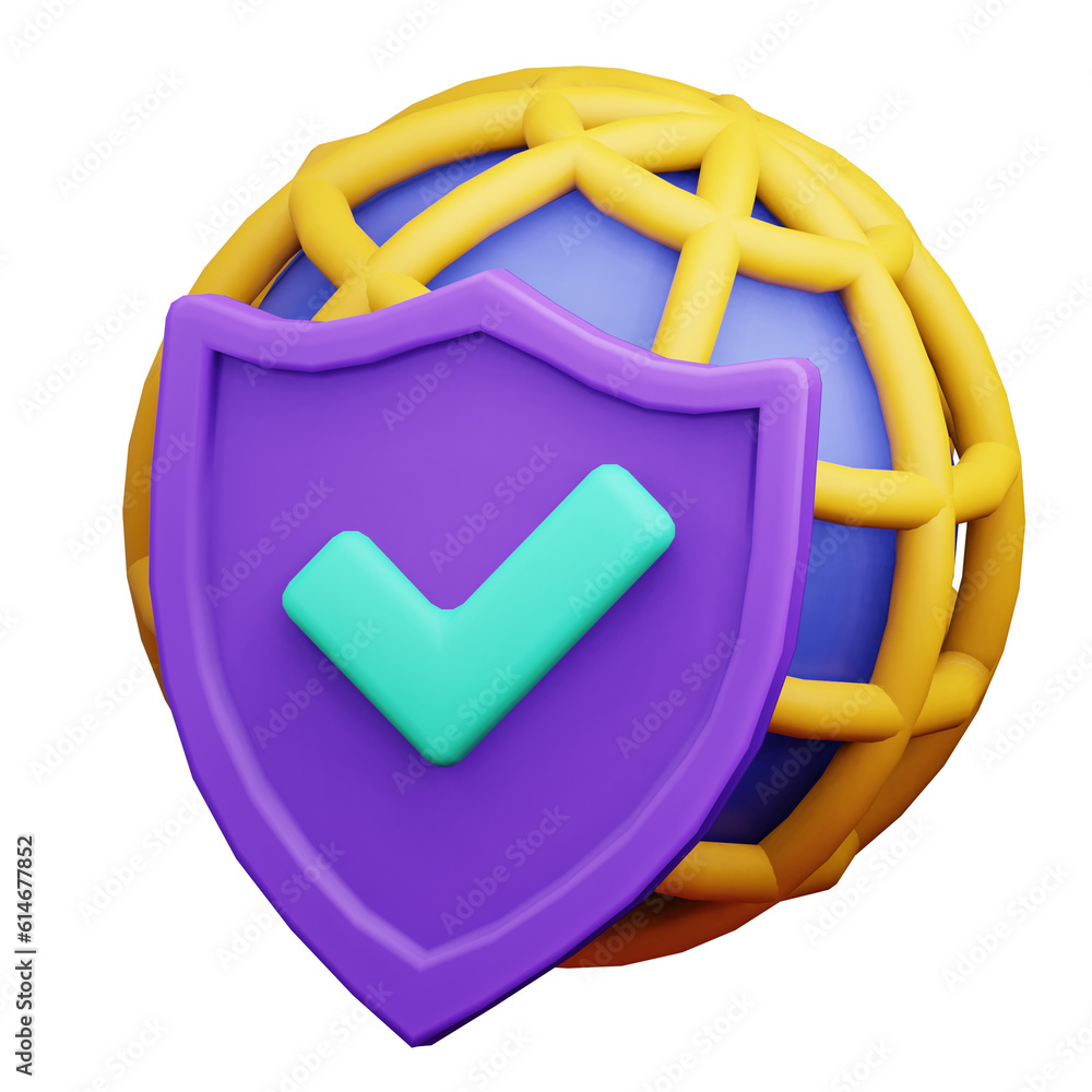 Browse the internet securely with our 3D icon illustration, ensuring ... Browse the internet securely with our 3D icon illustration, ensuring ...