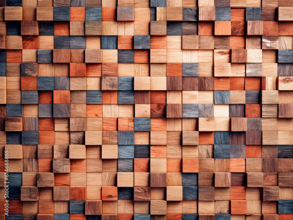 Timber wooden wall texture background. Layers of wood beams. Board ...