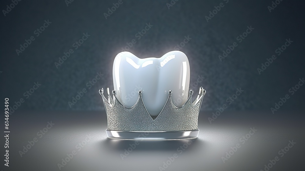 Artistic Dental Crown Presentation made with Generative AI Stock ...