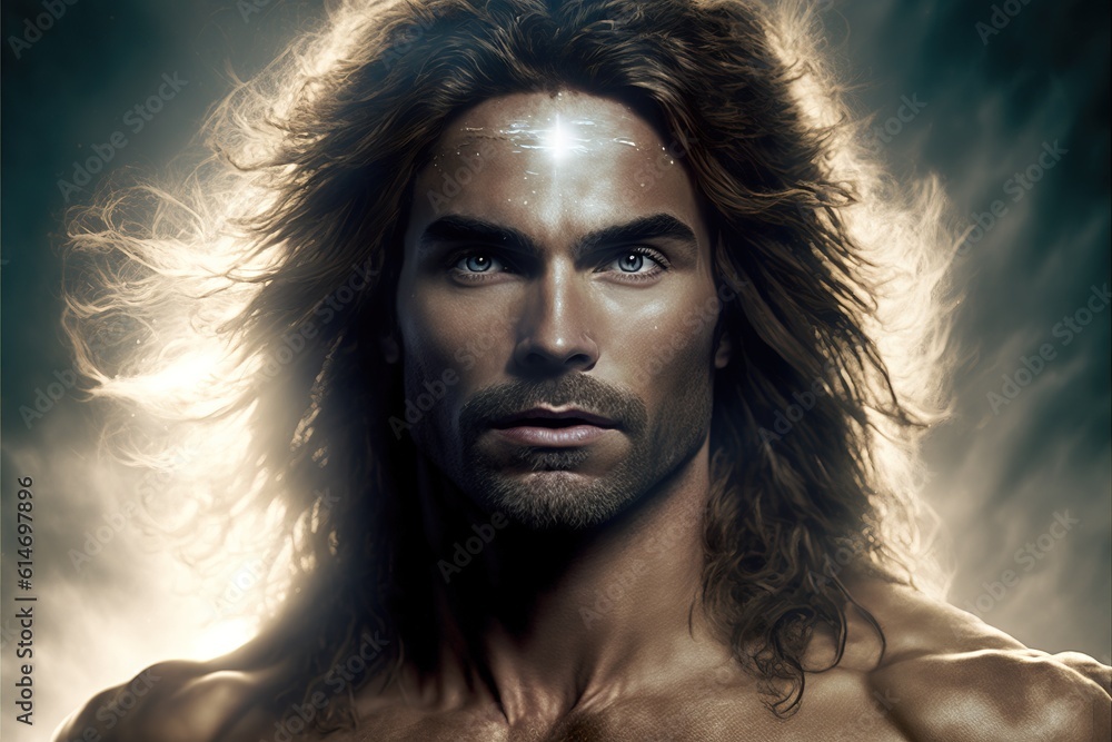 Photo & Art Print Portrait of Jesus Christ after his resurrection is a ...
