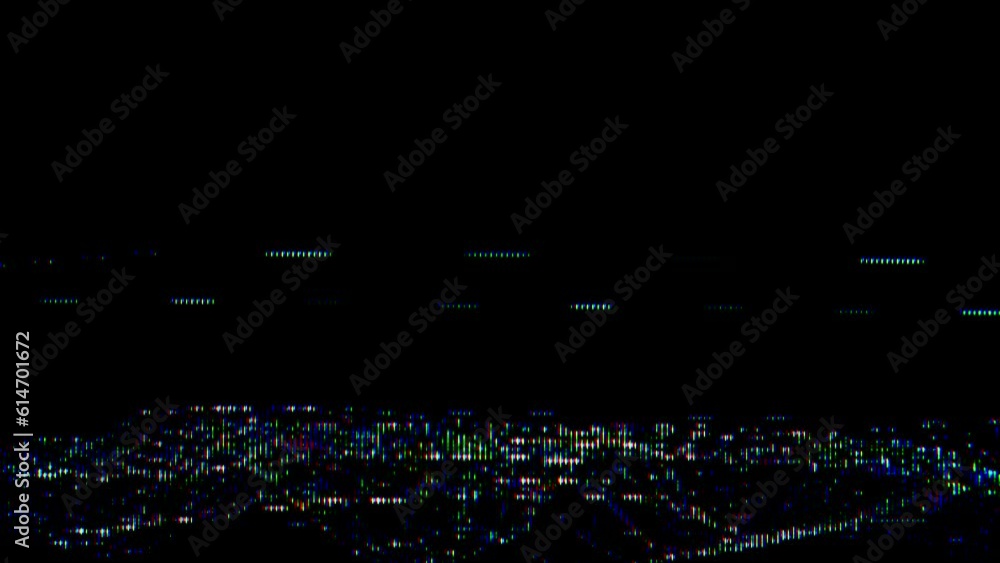 VHS realistic flickering defects noise and artifacts, horizontal and ...