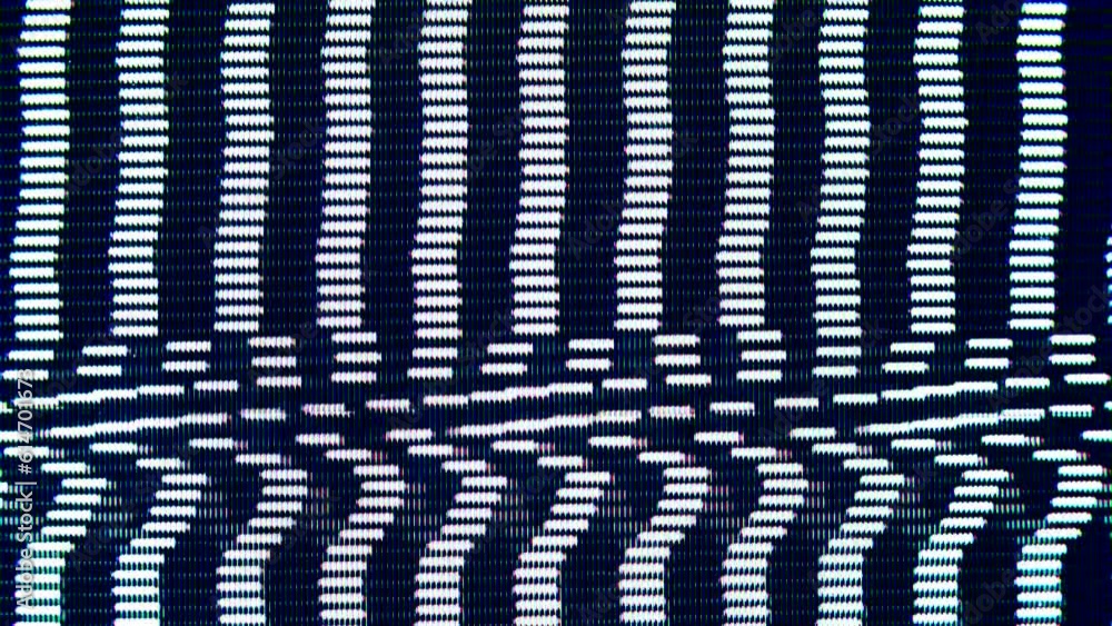 Television interference on screen. A flickering, analog TV signal. VHS ... Television interference on screen. A flickering, analog TV signal. VHS ...