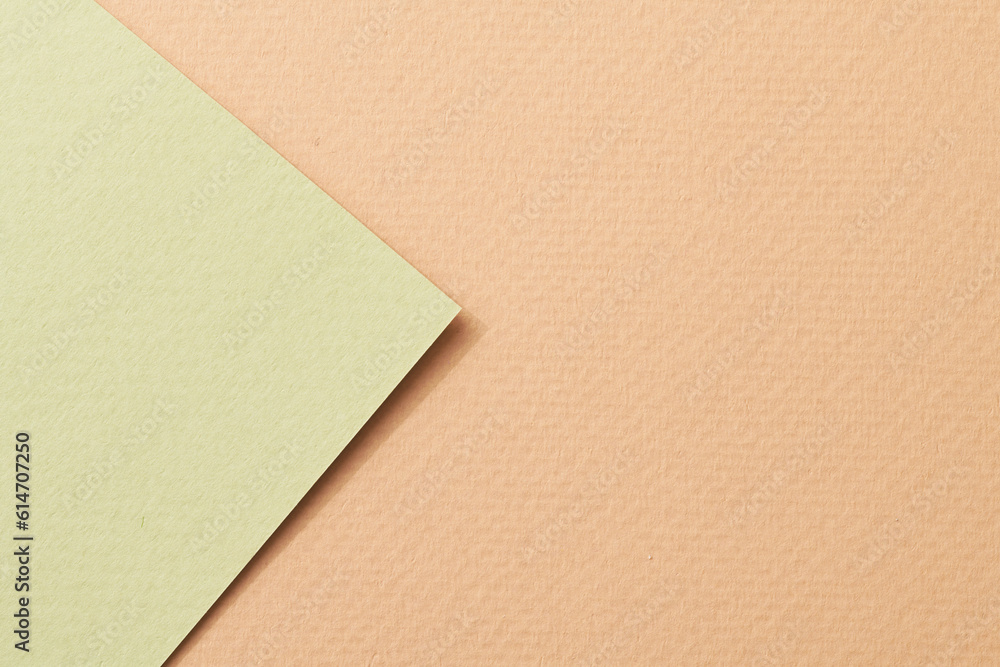 Rough kraft paper background, paper texture beige green colors. Mockup ...
