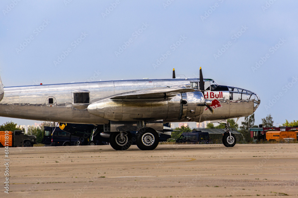 Red Bull. American twin-engine bomber North American B-25 "Mitchell ...